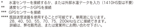 CVS-1410・CVS-1410HS 光電 デジタル魚探 - ナビテック通販